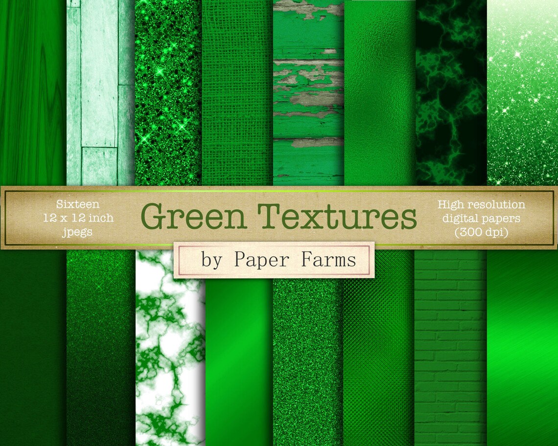 Green Textures Green Digital Paper Marble Brushed Metal | Etsy