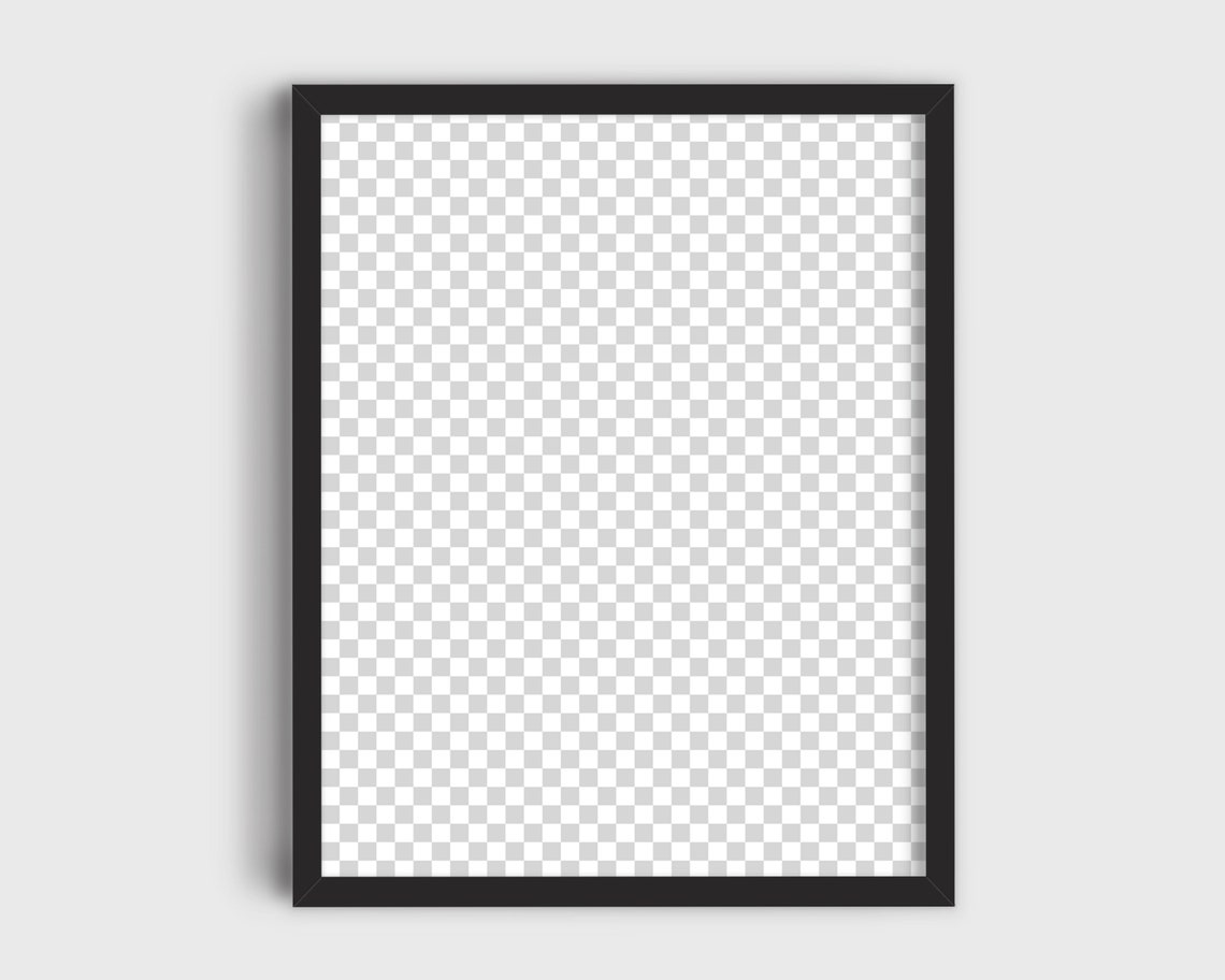 11x14 Inch Mockup, 11 X 14 Inch Mockup, Frame Mockup, Black Frame ...