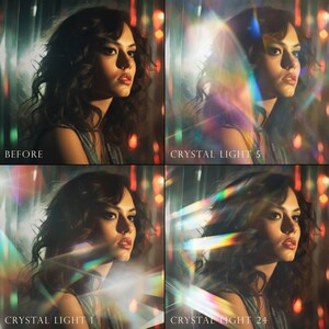 Crystal Overlays, Prism Overlays, Crystal Light Leaks, Prism Light ...