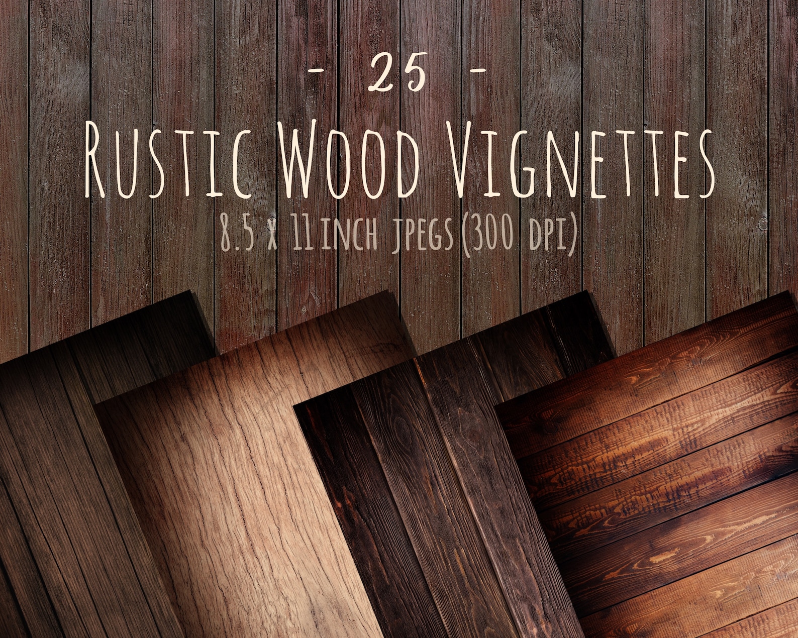 Wood Vignette Background Digital Paper Card Making - Etsy
