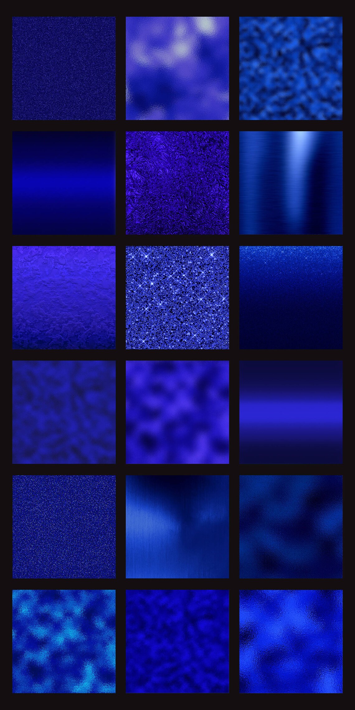 Blue Foil Digital Paper, Blue Foil Scrapbook Paper, Blue Foil ...