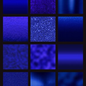 Blue Foil Digital Paper, Blue Foil Scrapbook Paper, Blue Foil ...