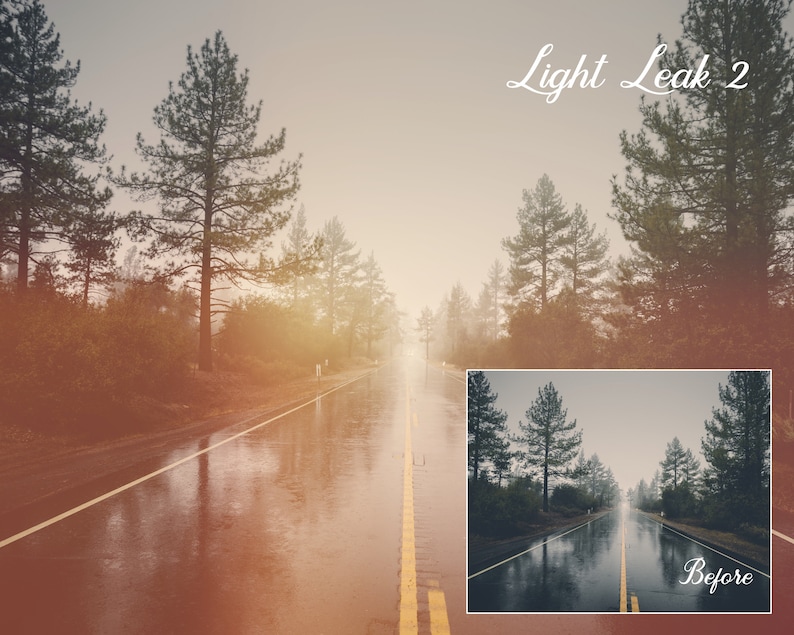 Lights Leak Overlays, Vintage Light Leaks, Retro Light Leaks, Photoshop ...