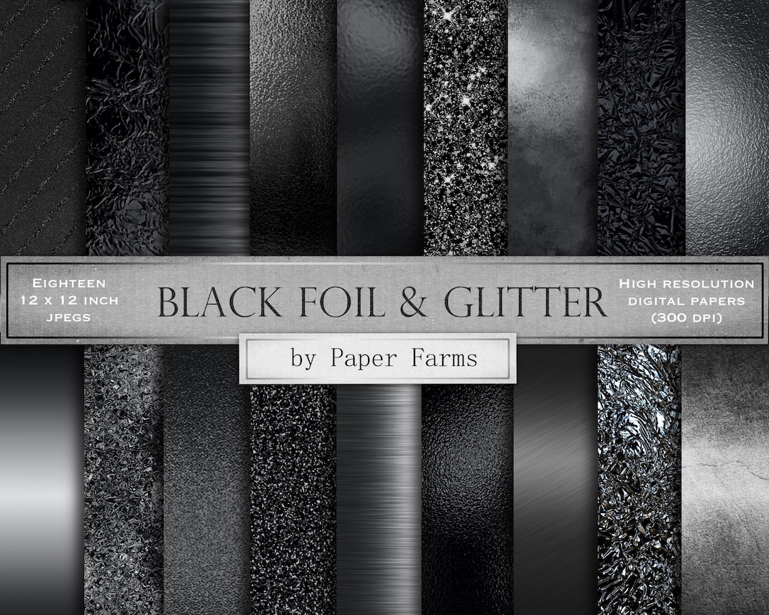 Black Foil Textures, Black Foil, Black Digital Paper, Black Backgrounds, Black Foil Backgrounds ...