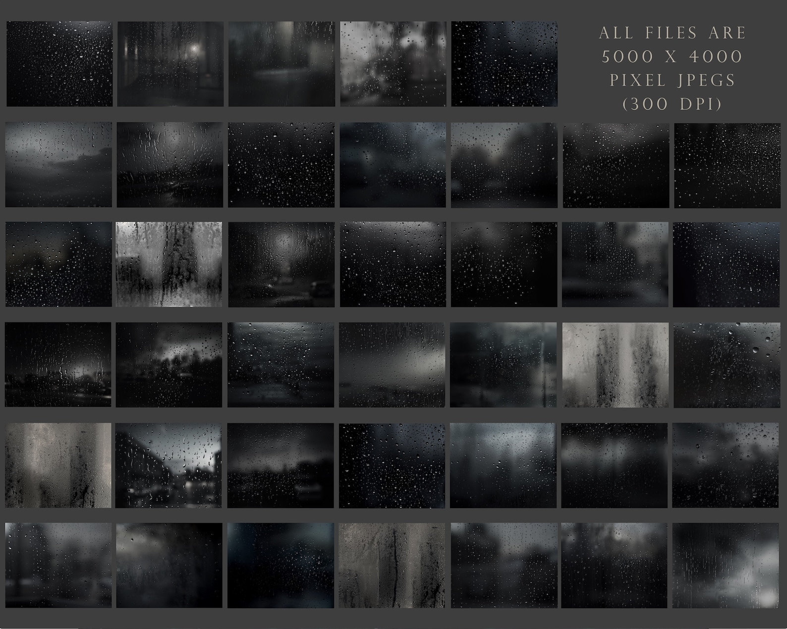 Window Rain Drops Overlays, Shower Overlays, Window Droplet Overlays ...