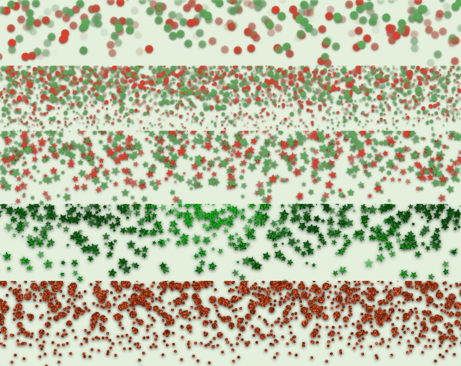 Christmas Confetti, Christmas Overlays, Christmas Borders, Confetti ...