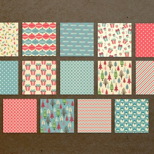 Vintage Christmas Digital Paper, Vintage Christmas Scrapbook Paper ...