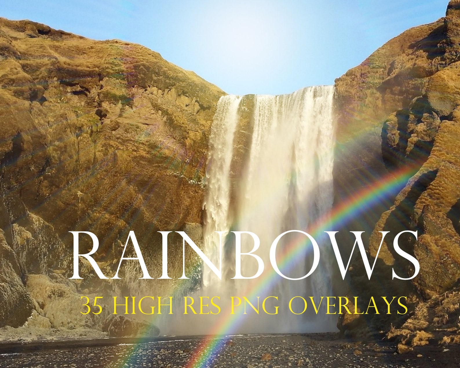 Rainbow Overlays Realistic Rainbow Overlays Photoshop - Etsy