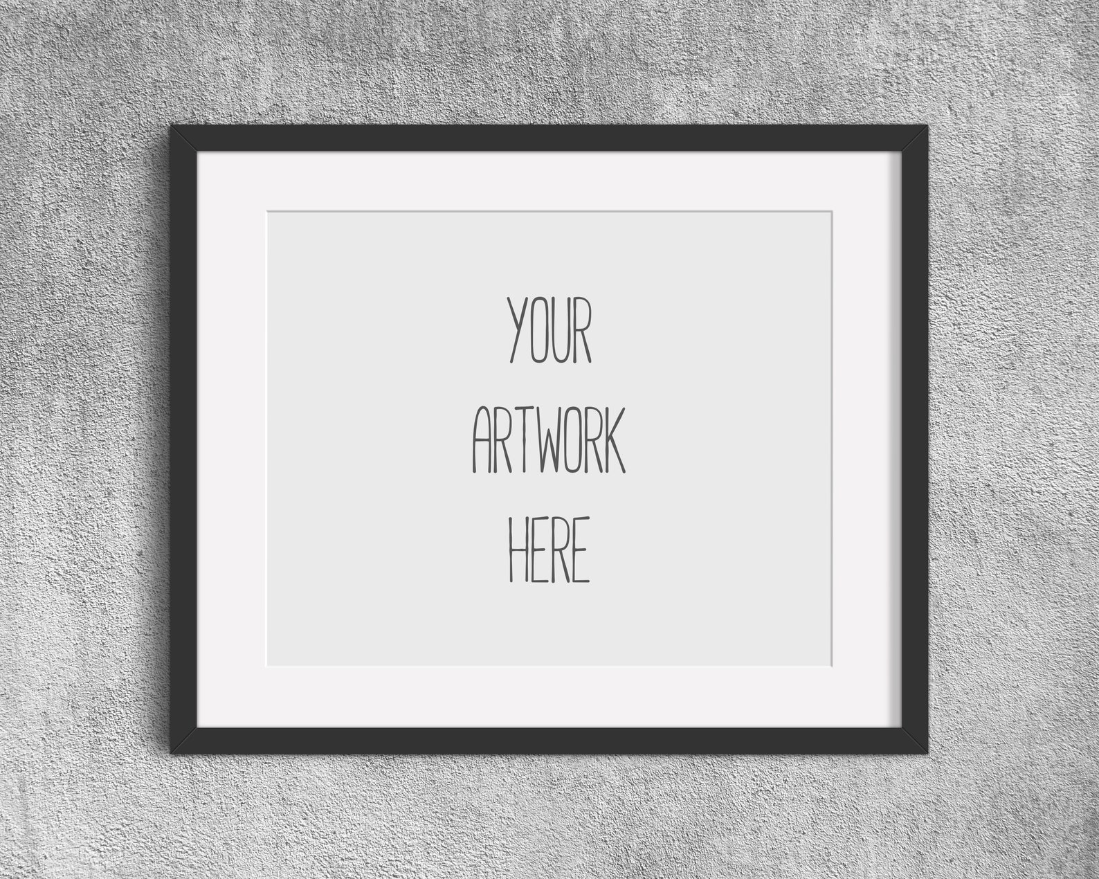 Landscape Frame Mockup Textured Wall Horizontal Frame - Etsy