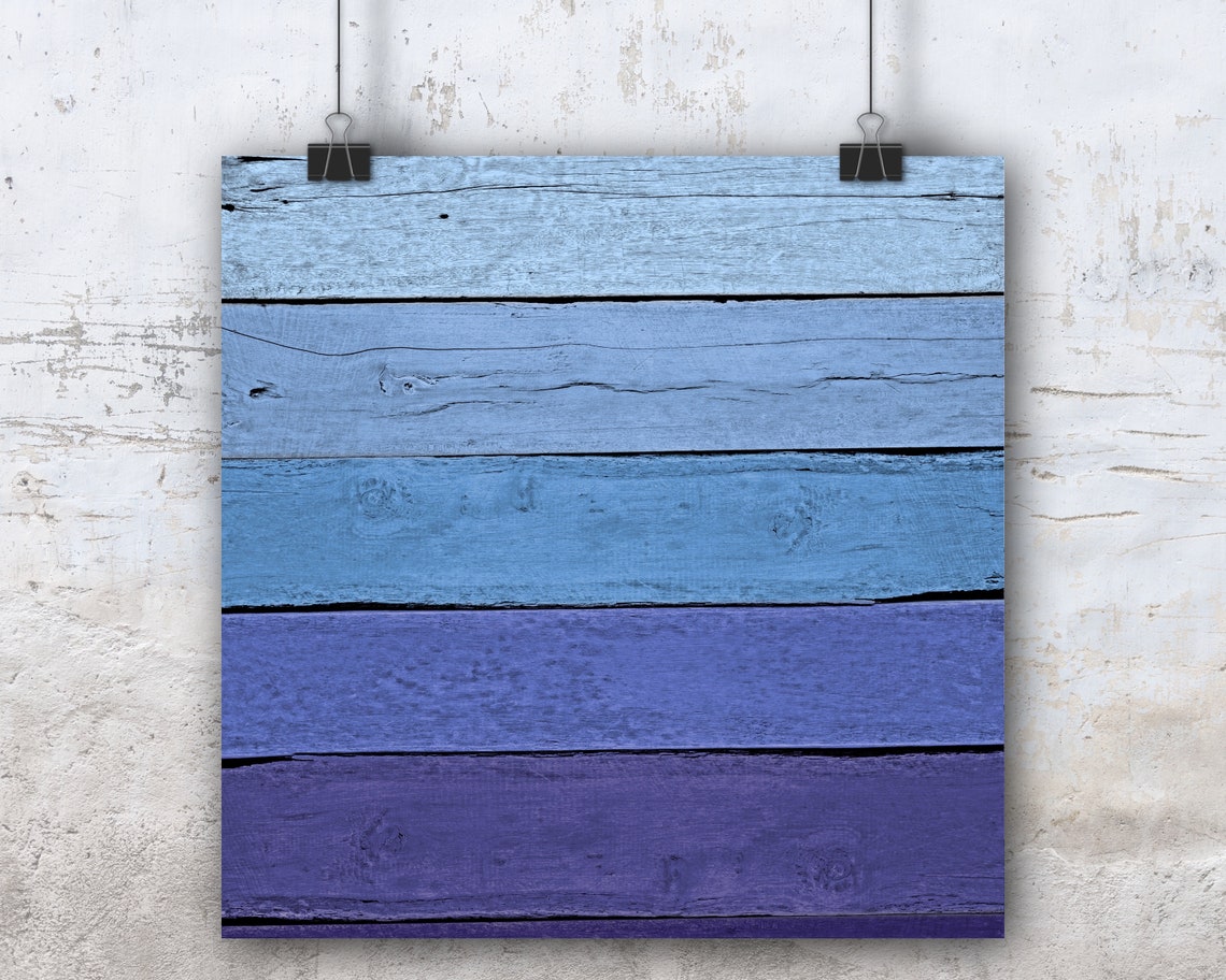 Ombre Wood Blue Ombre Digital Paper Scrapbook Paper | Etsy