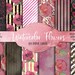 Watercolor Flowers Digital Paper, Watercolor, Floral, Valentine's ...
