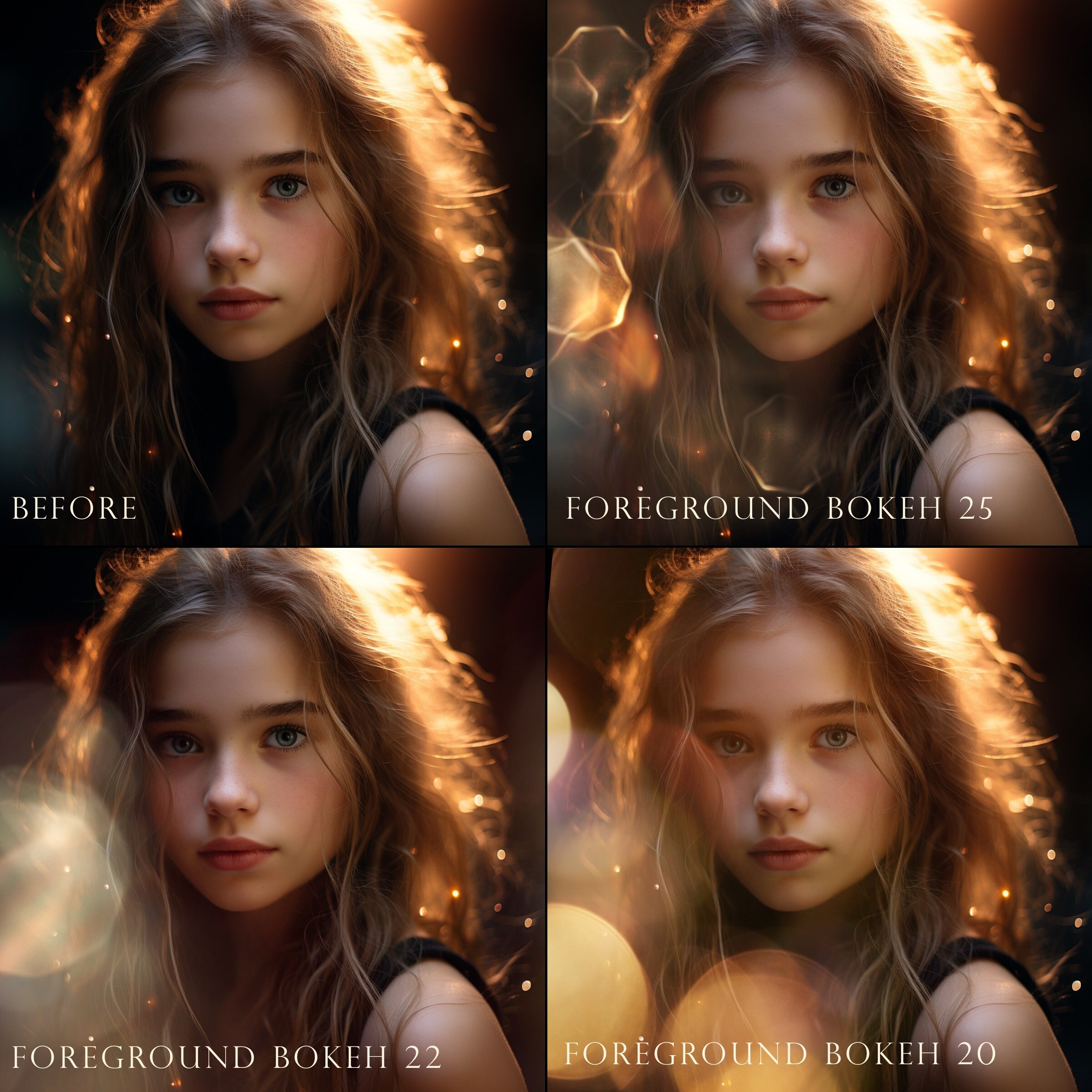 Bokeh Overlays, Photoshop Overlays, Foreground Bokeh Overlays, Large ...