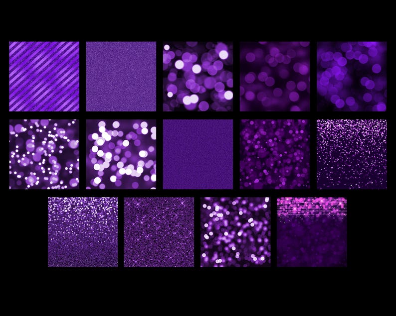 Purple Bokeh Digital Paper Backgrounds Scrapbook Paper - Etsy