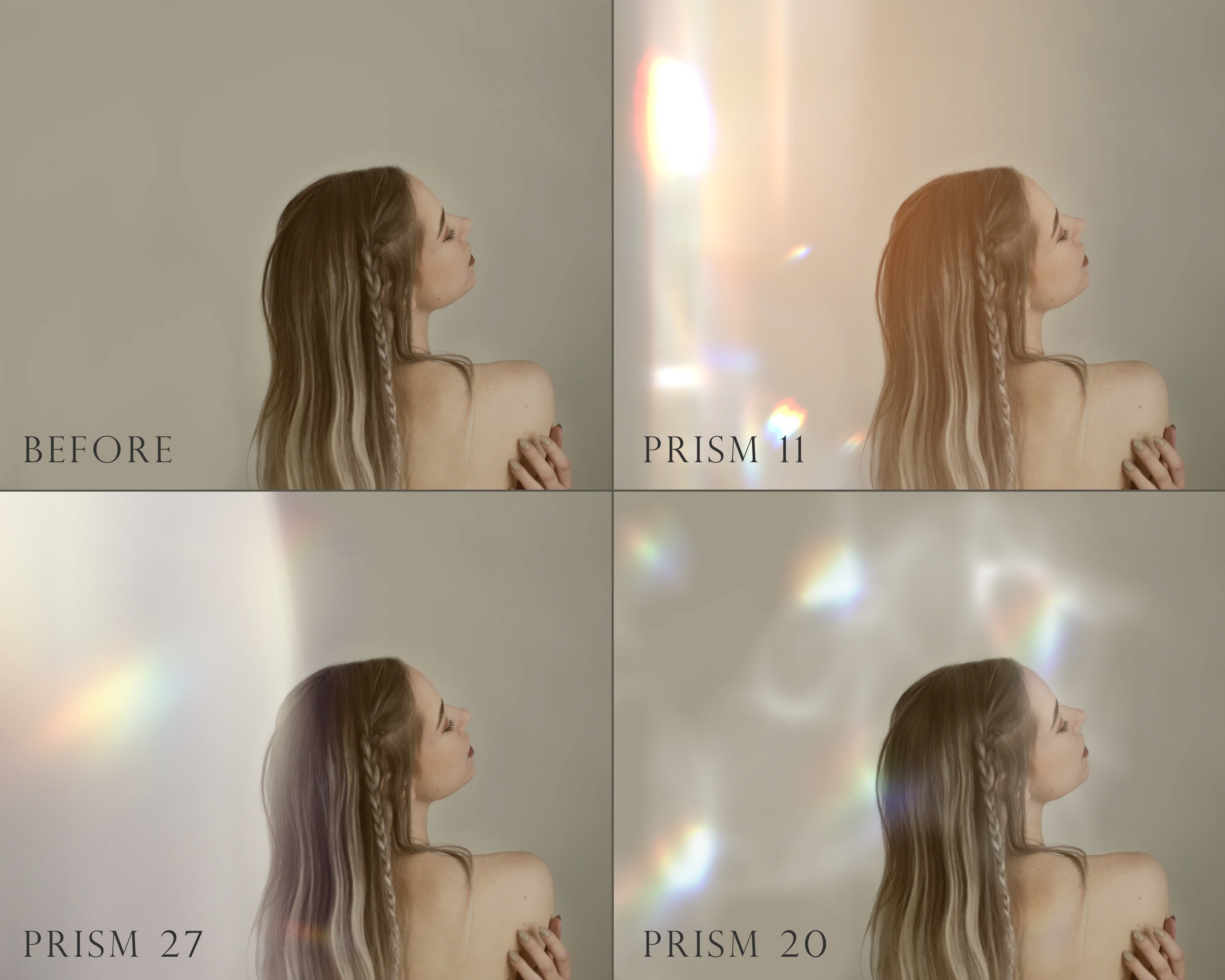 Prism Light Leak Overlays, Rainbow Light Leak Overlays, Light Leak ...