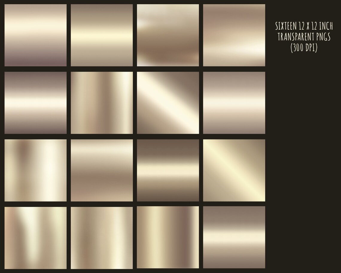 Champagne Gradients Metallic Gradients Ivory Gradients - Etsy UK