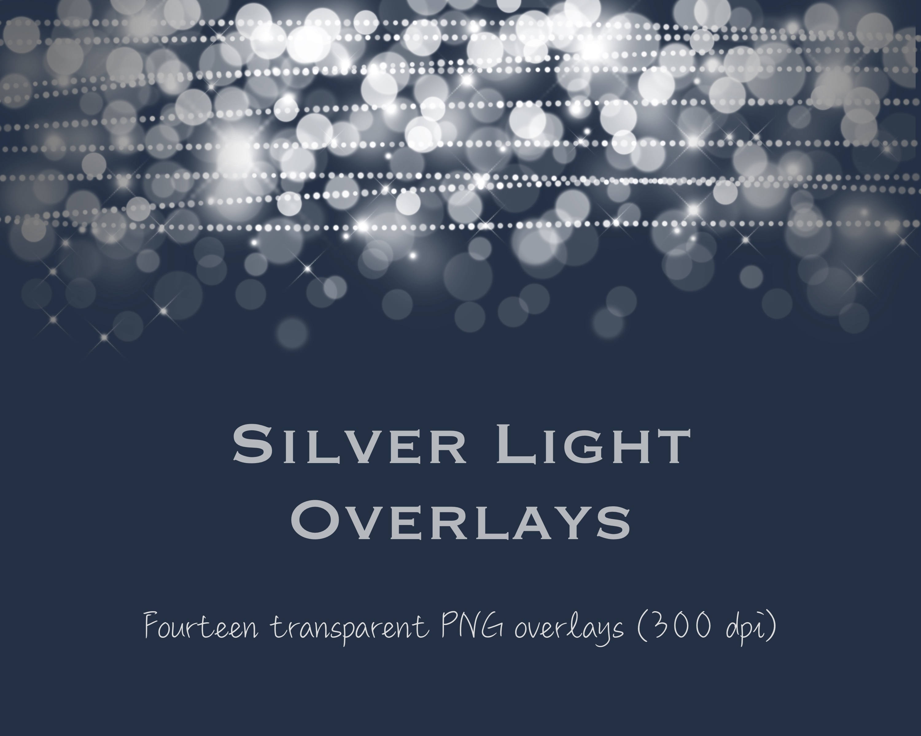 Silver Light Overlays Silver Light Borders Silver Light | Etsy