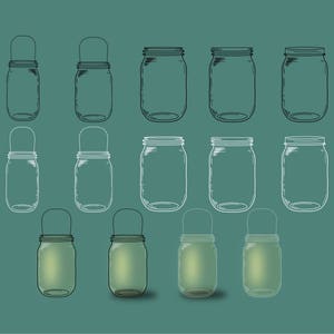 Mason Jar Clipart, Firefly Clipart, Firefly Lights, Fireflies Clipart ...