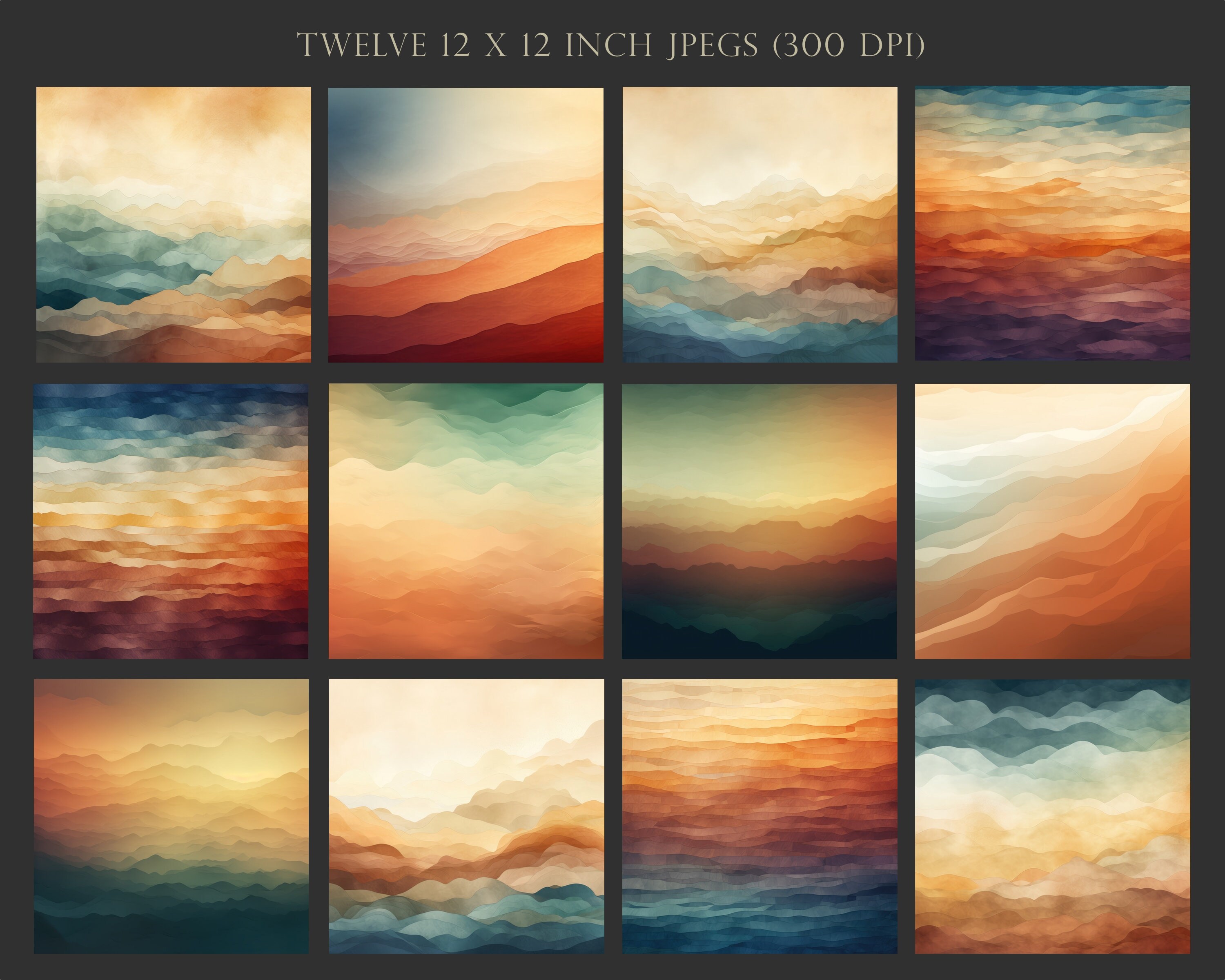 Earth Tone Gradients, Textured Gradients, Landscape Gradients ...