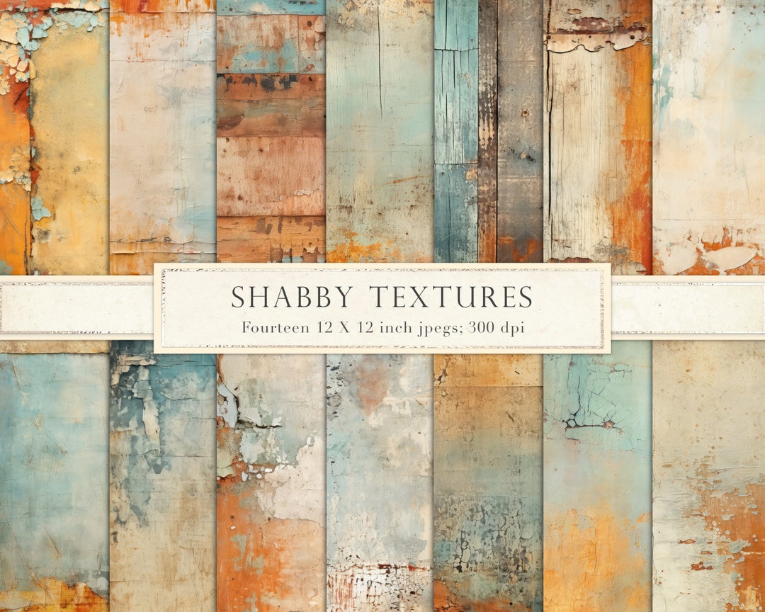 Grunge Textures, Shabby Paper Textures, Rust, Orange, Teal, Turquoise ...
