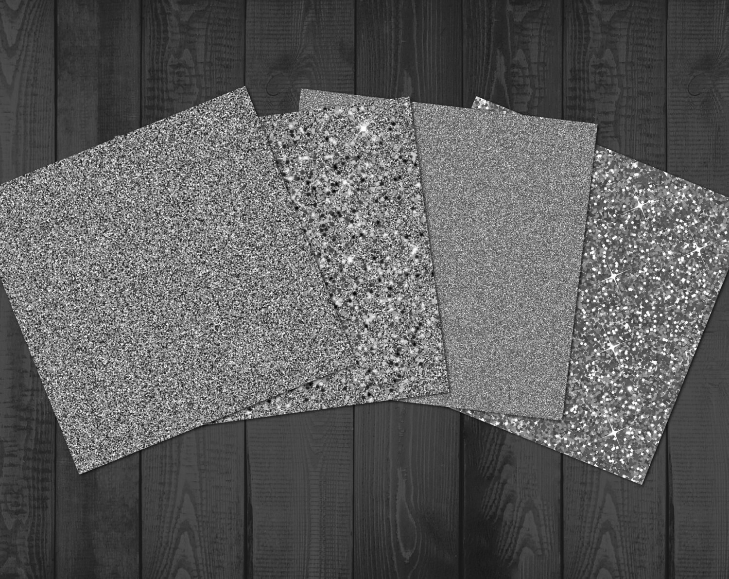 Silver Bokeh Digital Paper Silver Glitter Digital Paper - Etsy