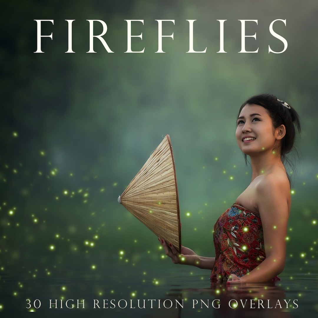 Firefly Overlays, Fireflies Overlay, Photoshop Overlays, Glow Worm ...