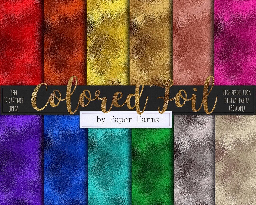Colored Foil Backgrounds, Colored Foil Textures, Colored Foil Digital ...