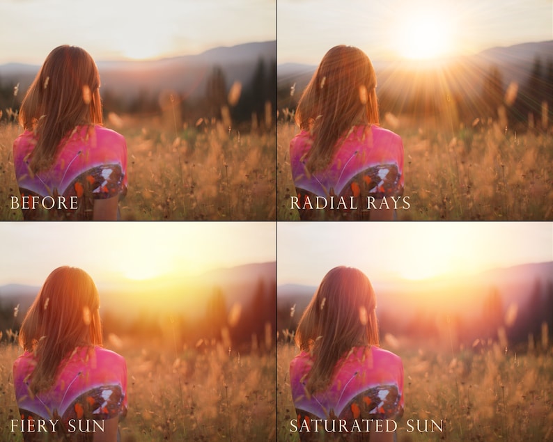 Photoshop Overlays Sunlight Overlays Sunshine Overlays Sun | Etsy Canada