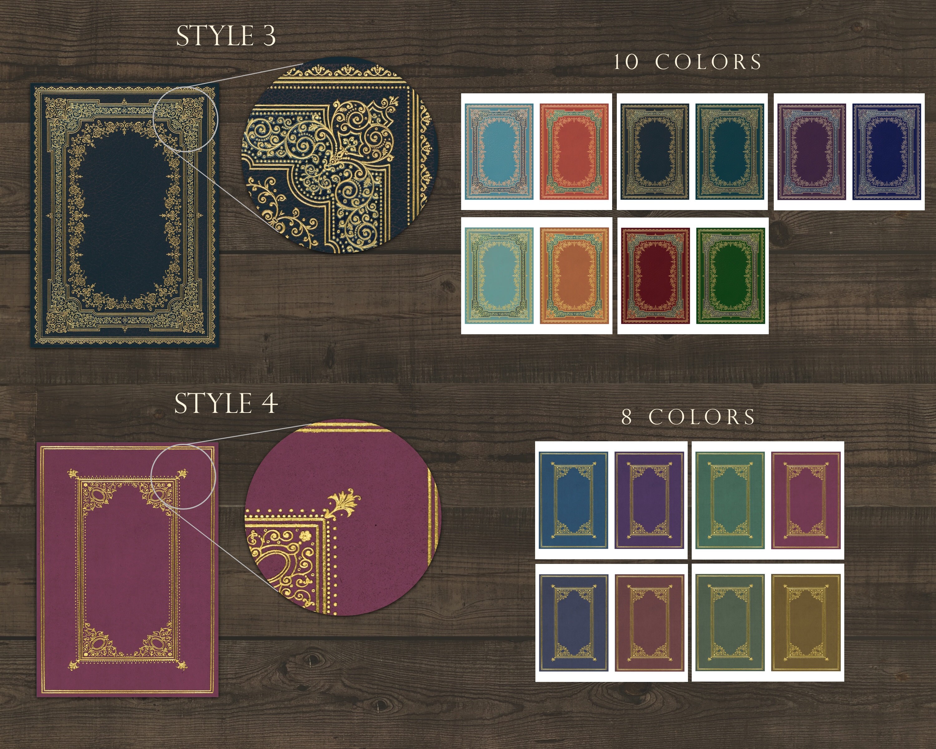 Vintage Book Cover, Gilded Book Cover, Printable Book Cover, Junk ...