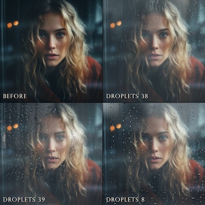 Window Rain Drops Overlays, Shower Overlays, Window Droplet Overlays ...