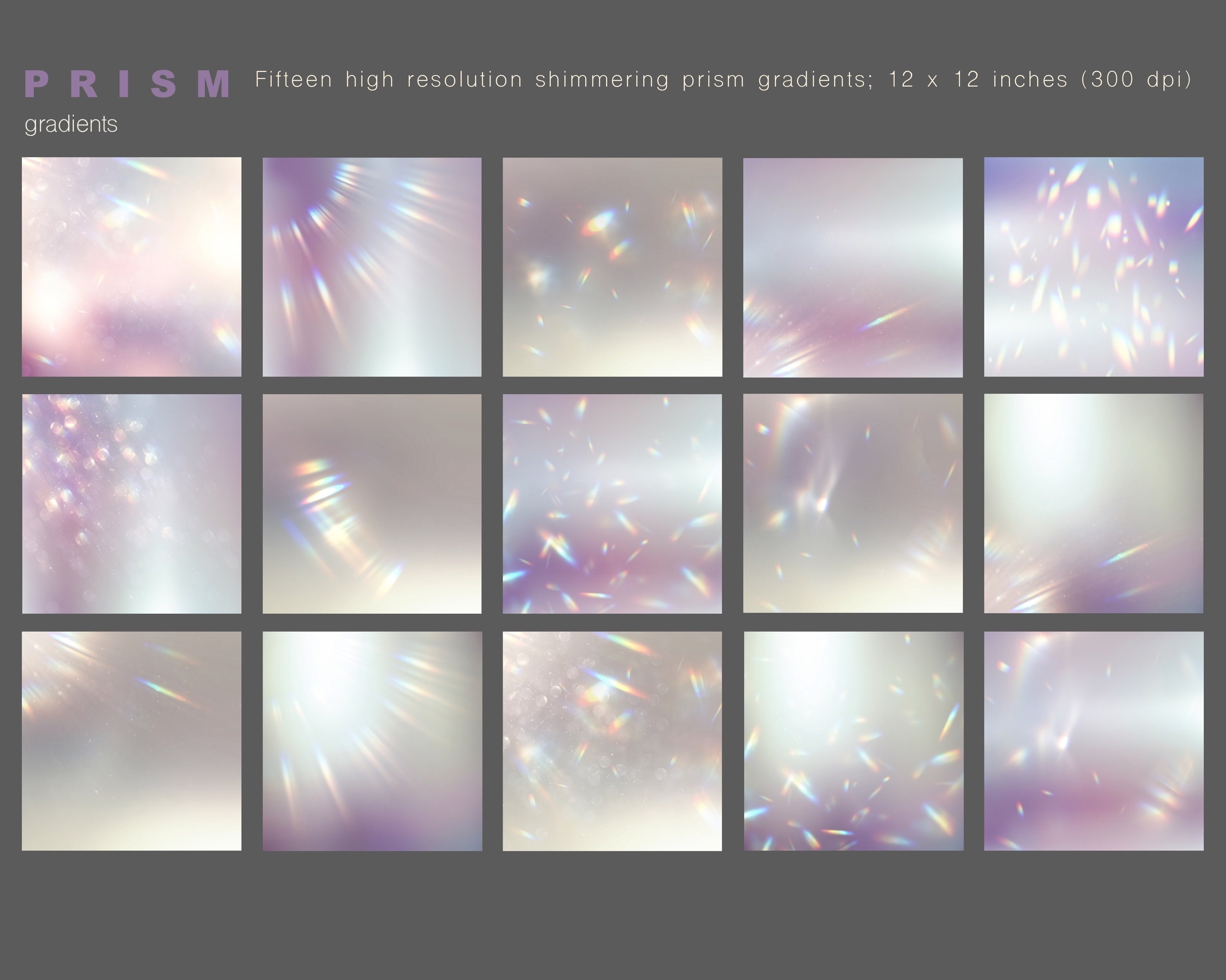 Prism Gradient Background Rainbow Crystal Light Prism | Etsy