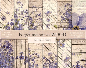 Forget Me Not Paper | Etsy