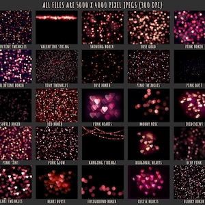 Valentine Bokeh Overlays, Heart Bokeh Overlays, Love Heart, Overlay ...