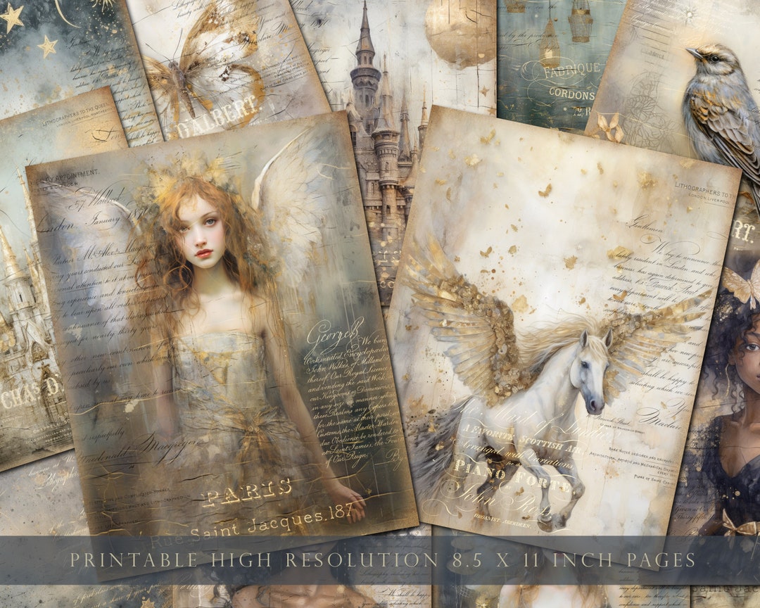 Fairy Digital Paper, Ethereal Digital Paper, Fairytale, Celestial ...