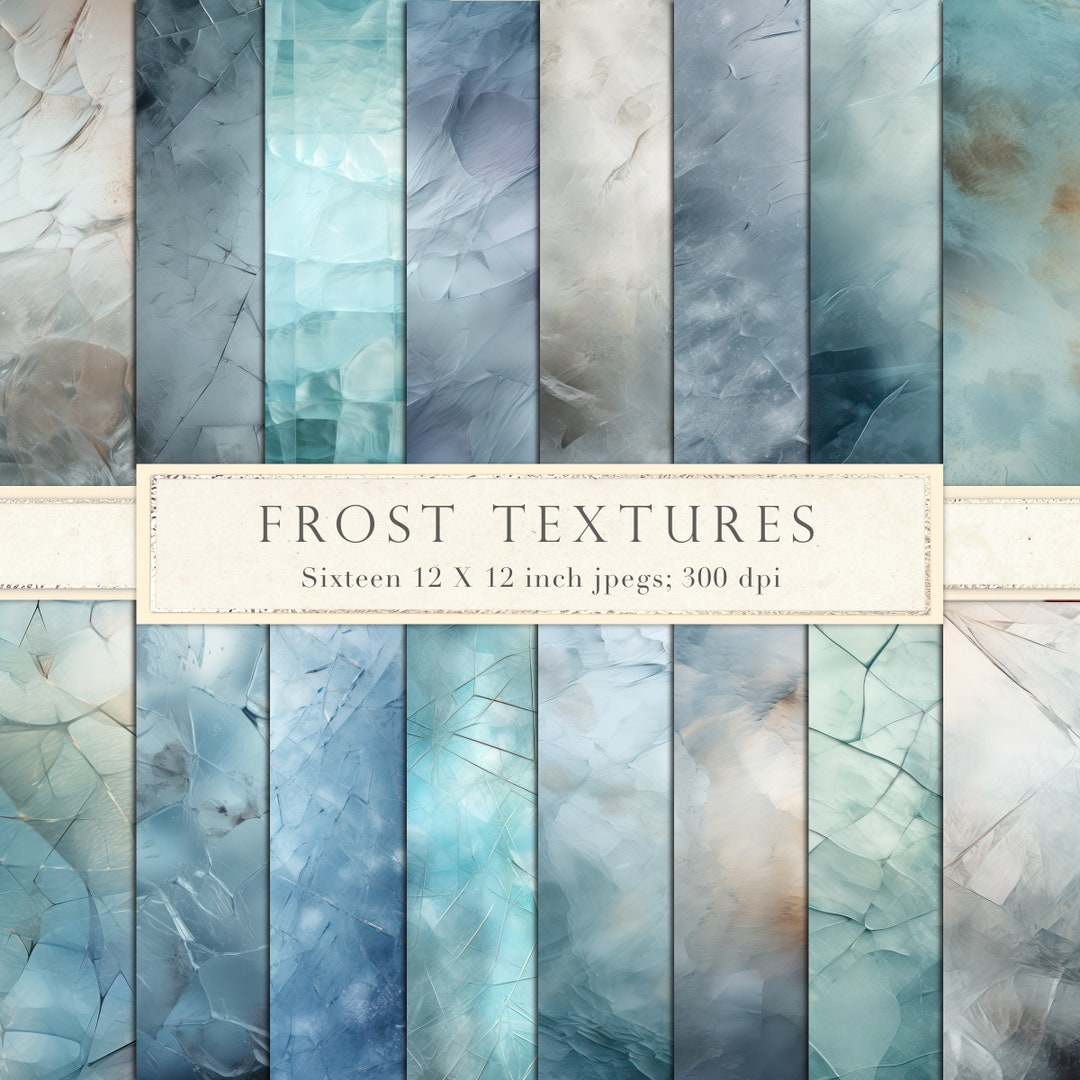 Frosted Digital Textures, Winter Digital Textures, Frosted Digital ...