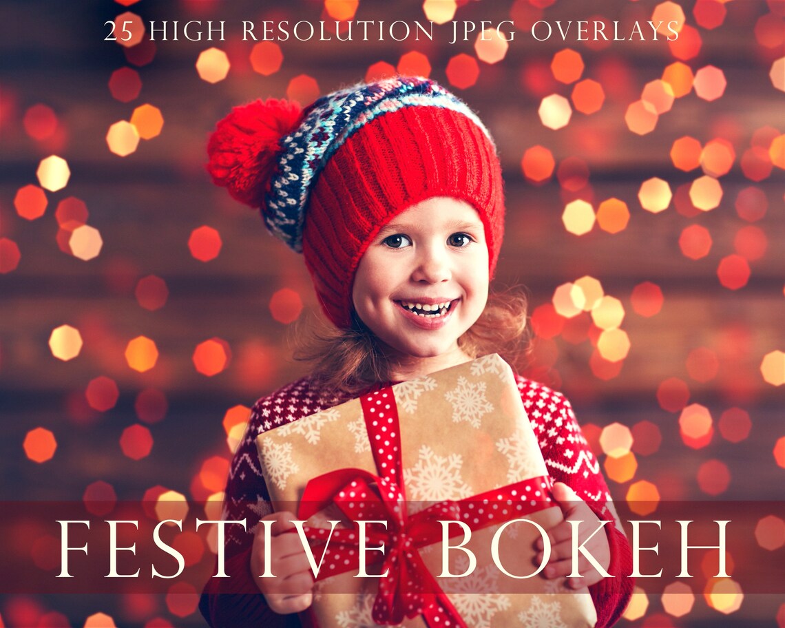 Colorful Bokeh Overlays Christmas Bokeh Overlays Photoshop | Etsy