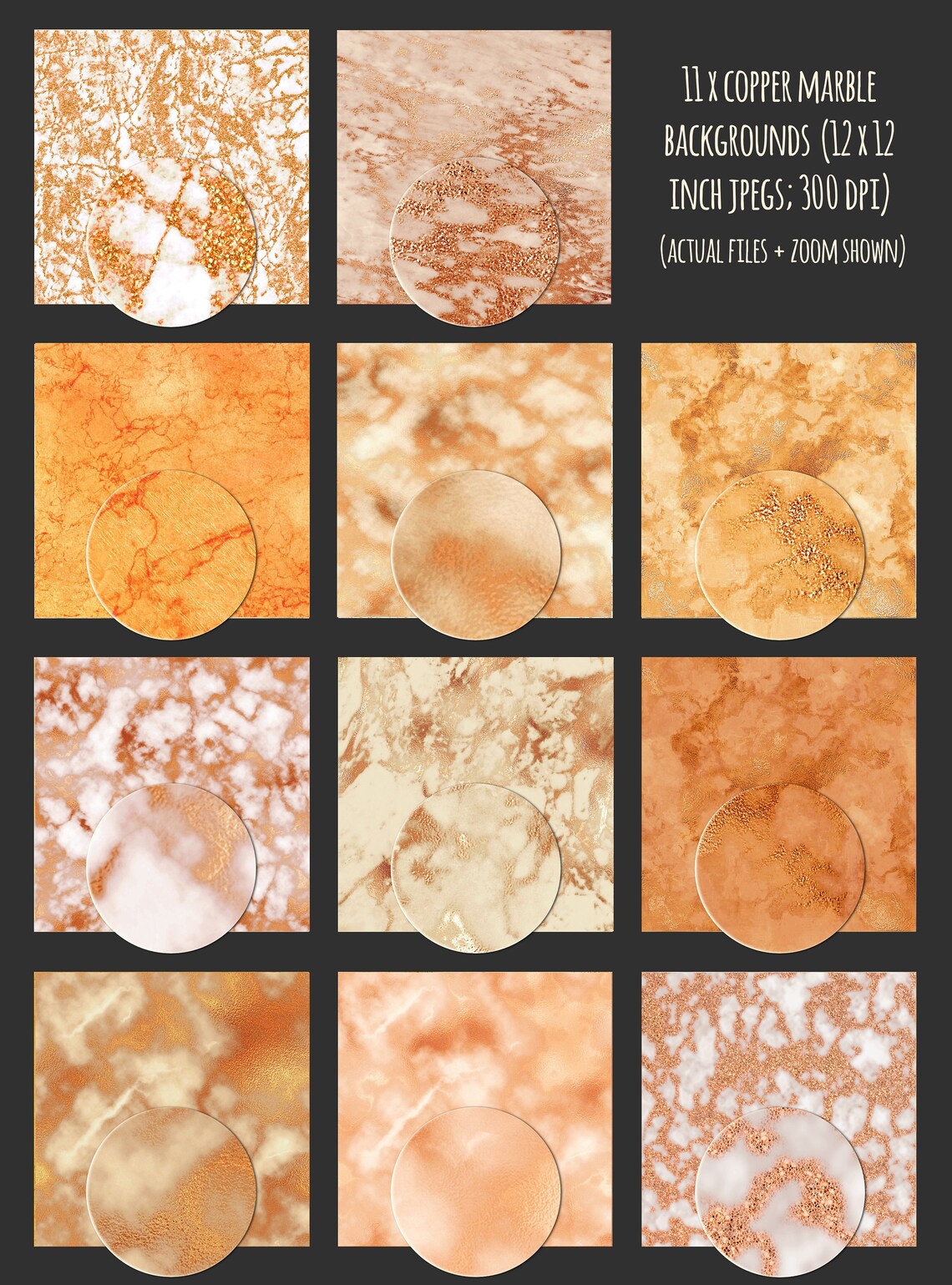 Copper Textures, Bundle, Copper Foil, Copper, Burnt Orange, Foil ...