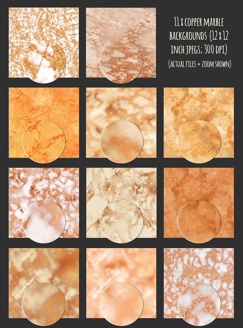 Copper Textures, Bundle, Copper Foil, Copper, Burnt Orange, Foil ...