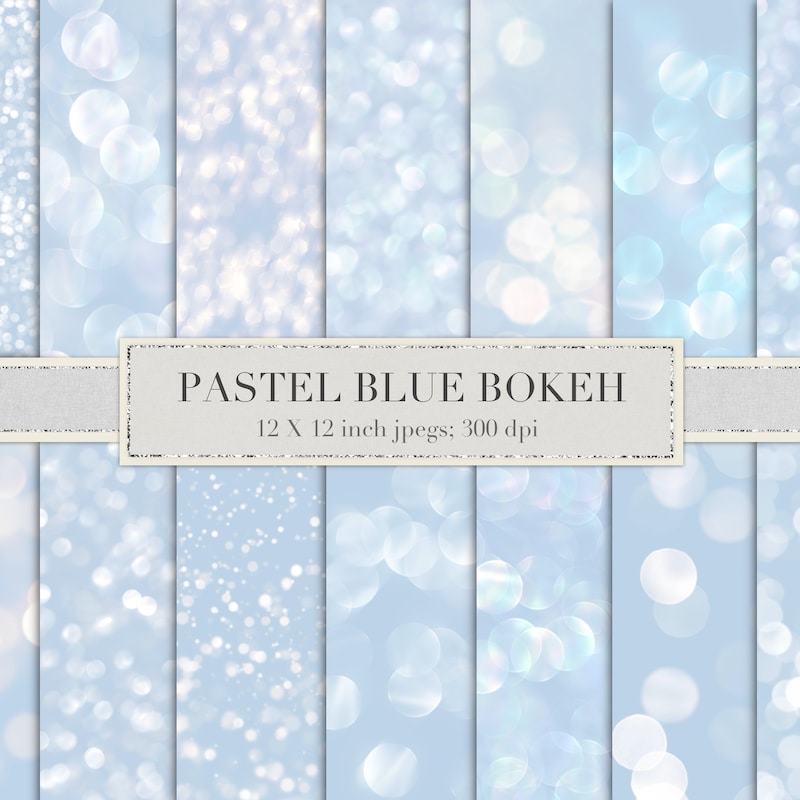 Blue Bokeh - Etsy