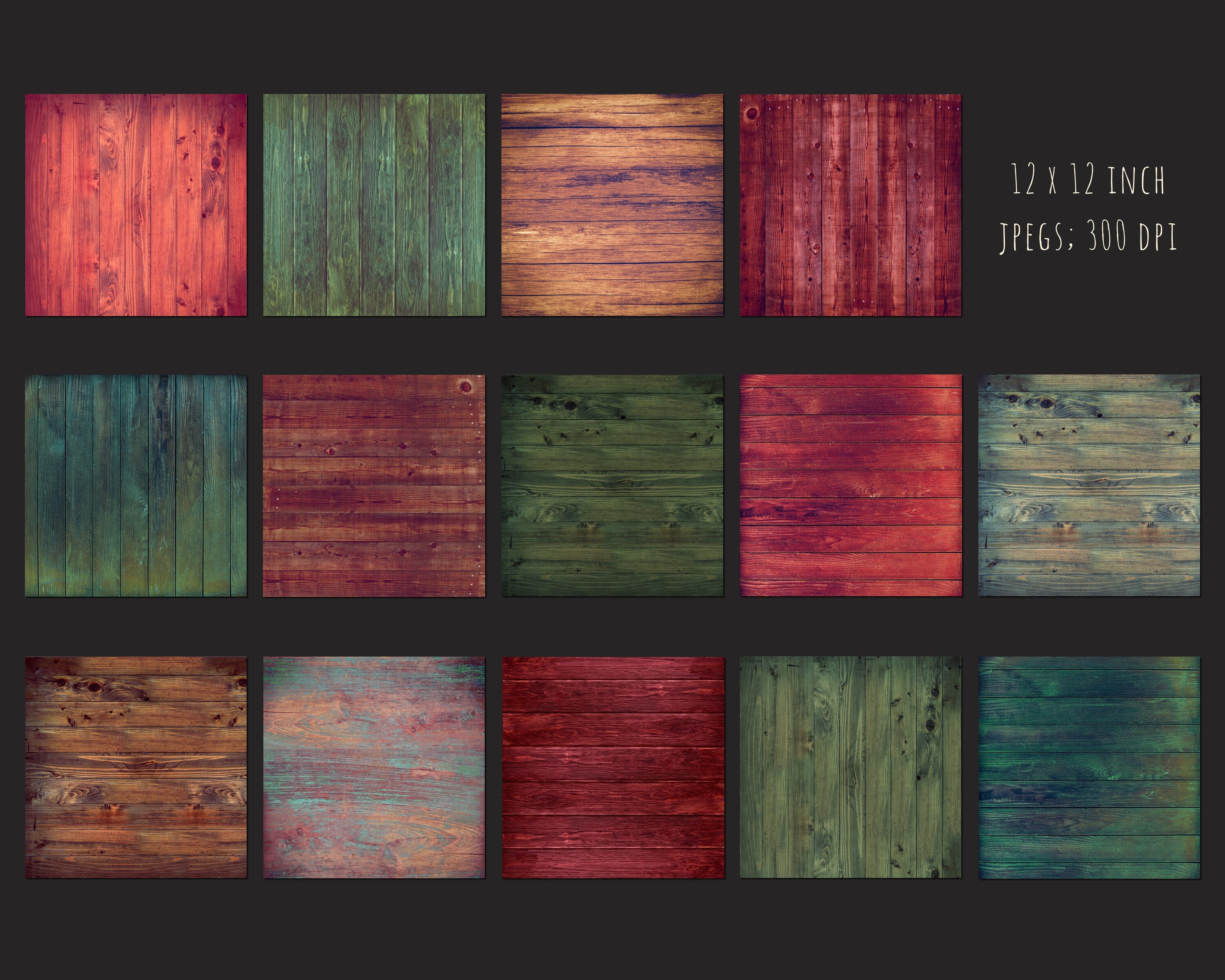 Christmas Wood Digital Paper Backgrounds Scrapbook Paper - Etsy