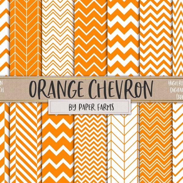 Orange Chevron - Etsy