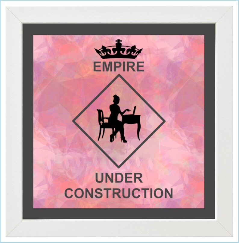 Pink Empire Under Construction Digital JPG Download 300dpi - Etsy
