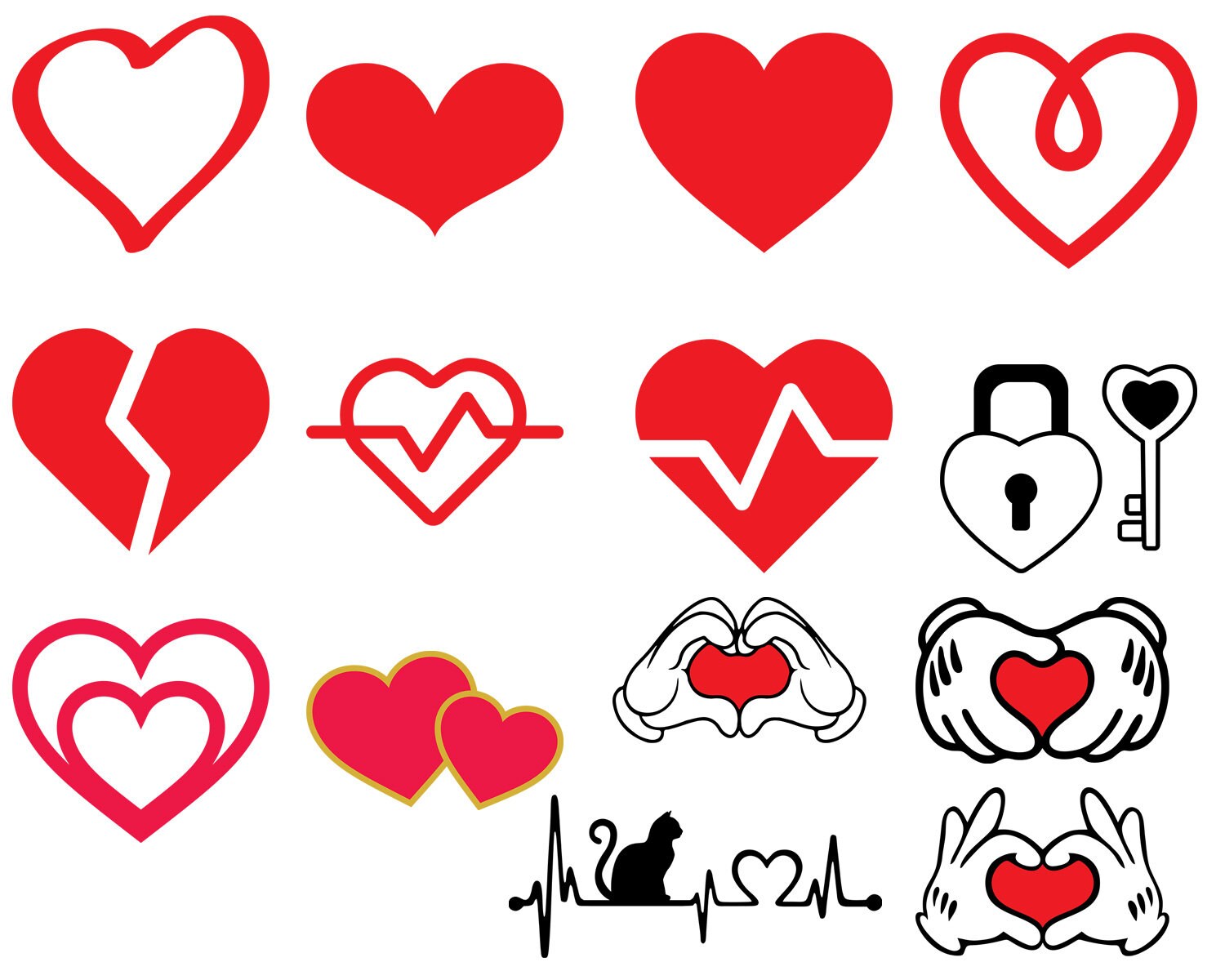 Cuore SVG Amore SVG Cuori SVG San Valentino Svg Simbolo - Etsy Italia