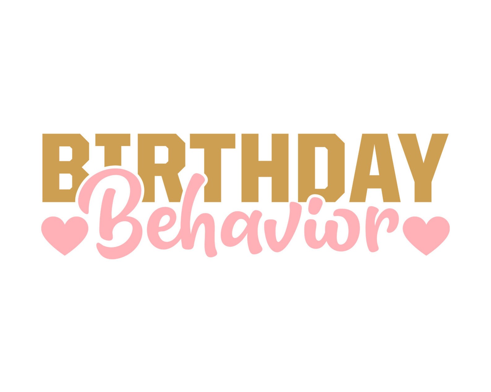 Birthday Behavior SVG File for Cricut for Silhouette Cut - Etsy