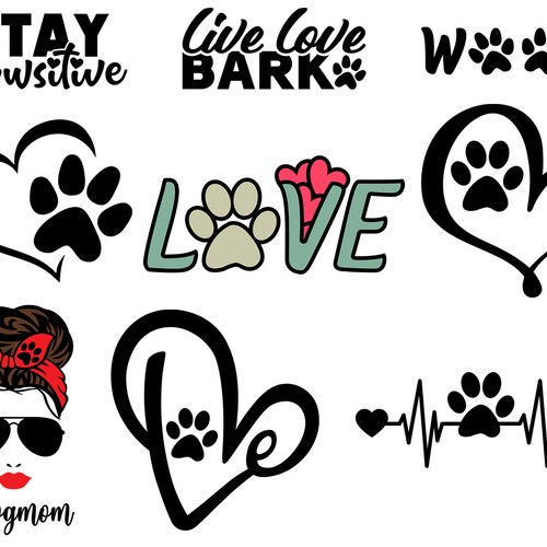 Dog Paw SVG PNG Dog Paw Cut File for Cricut Silhouette - Etsy