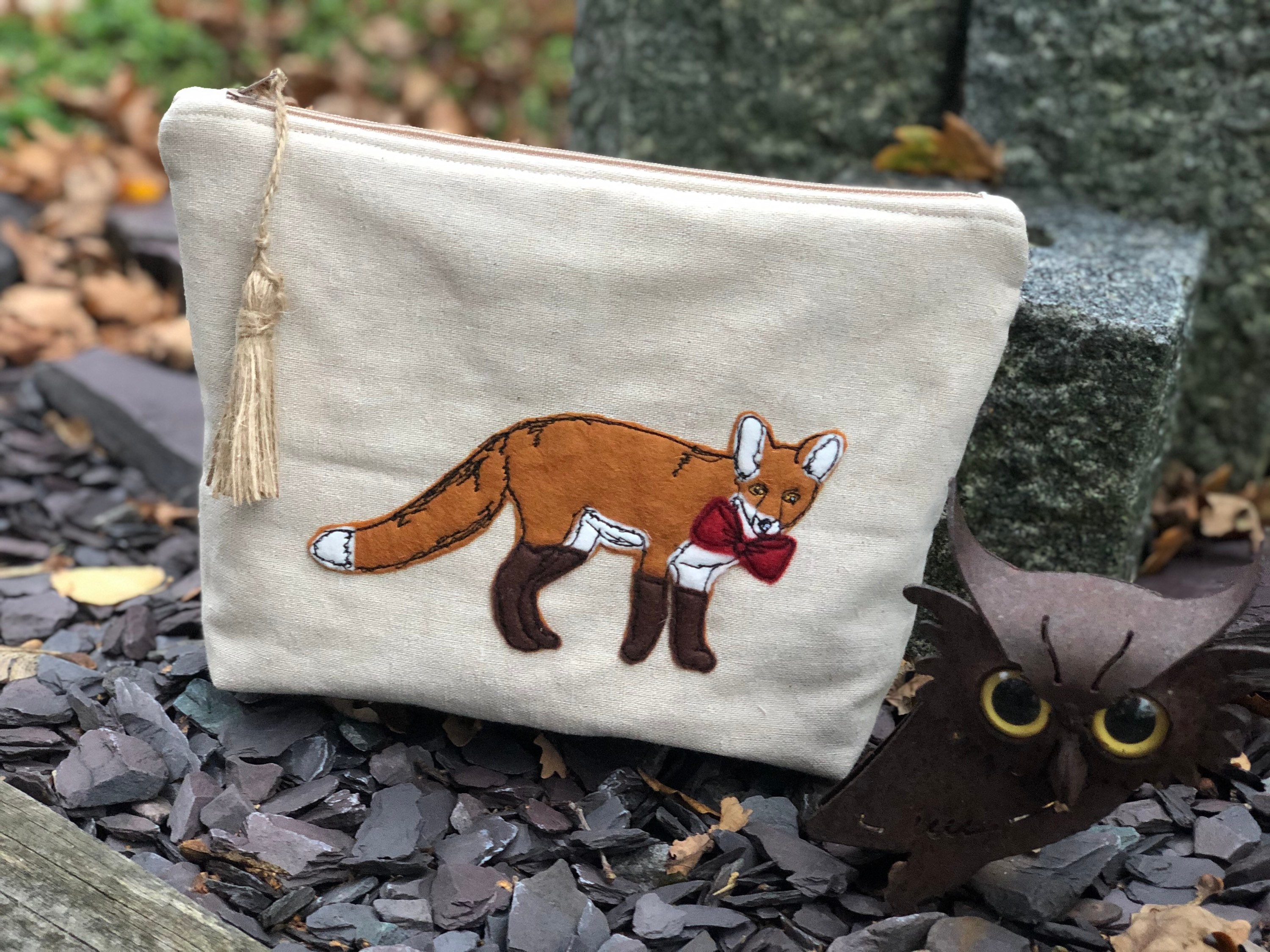 Fox Bag, Make up Bag, Cosmetic Case, Organiser, Toiletries Bag, Wash ...