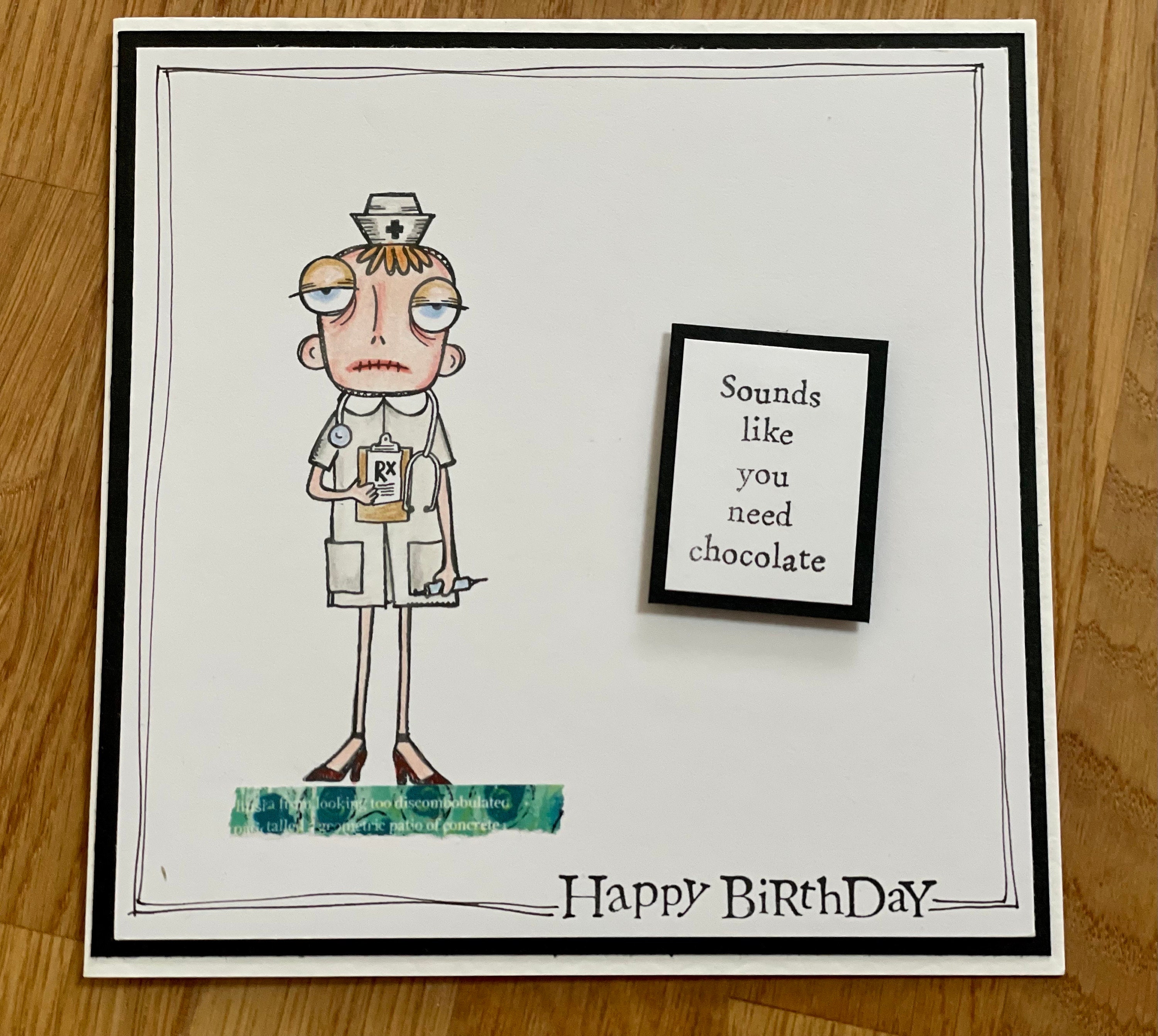 Nurse Birthday Card, Ladies Birthday Card, Fun Birthday Card,humorous ...