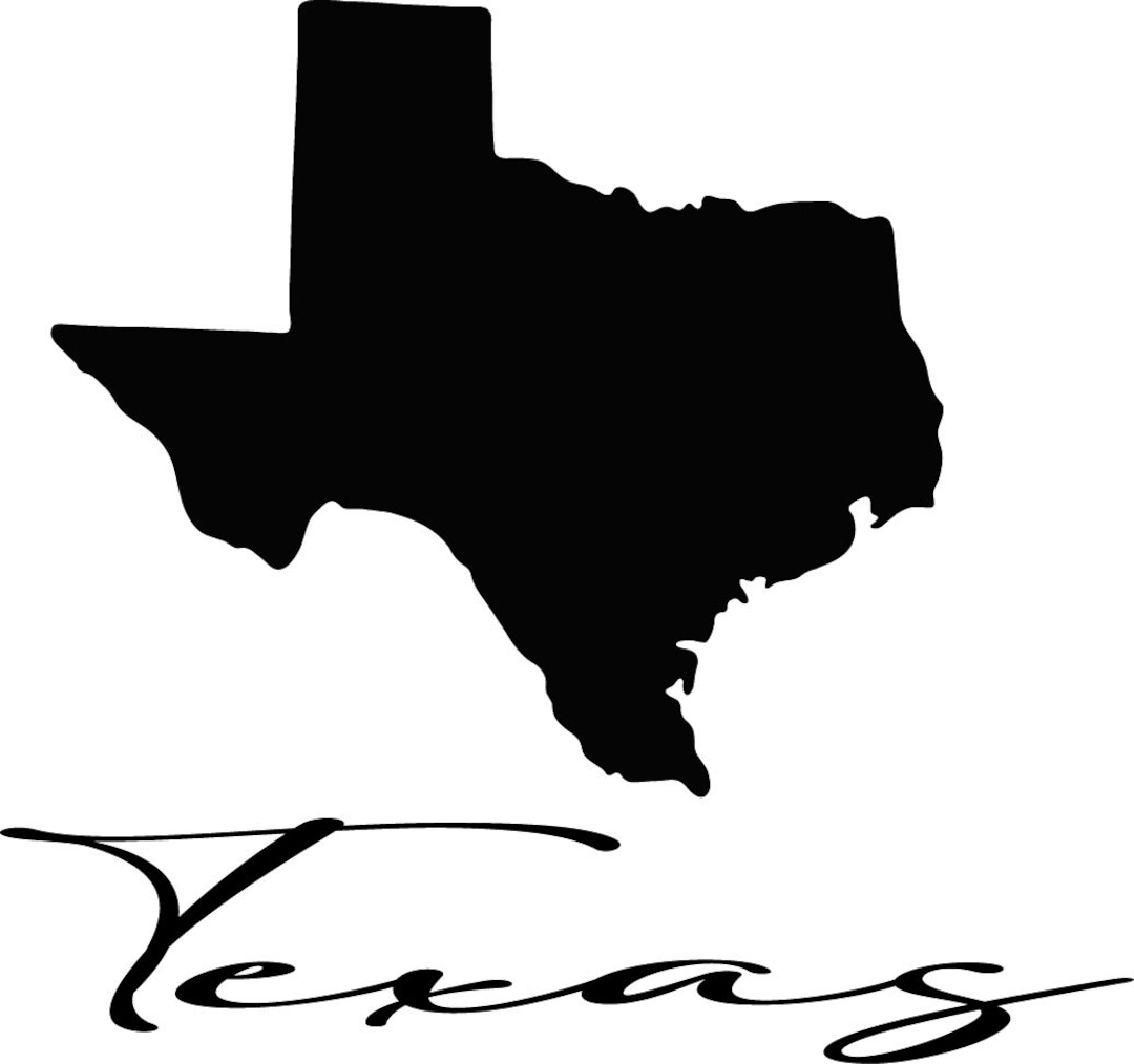 Texas State Outline SVG File - Craft Lone Star State Magic! - Etsy