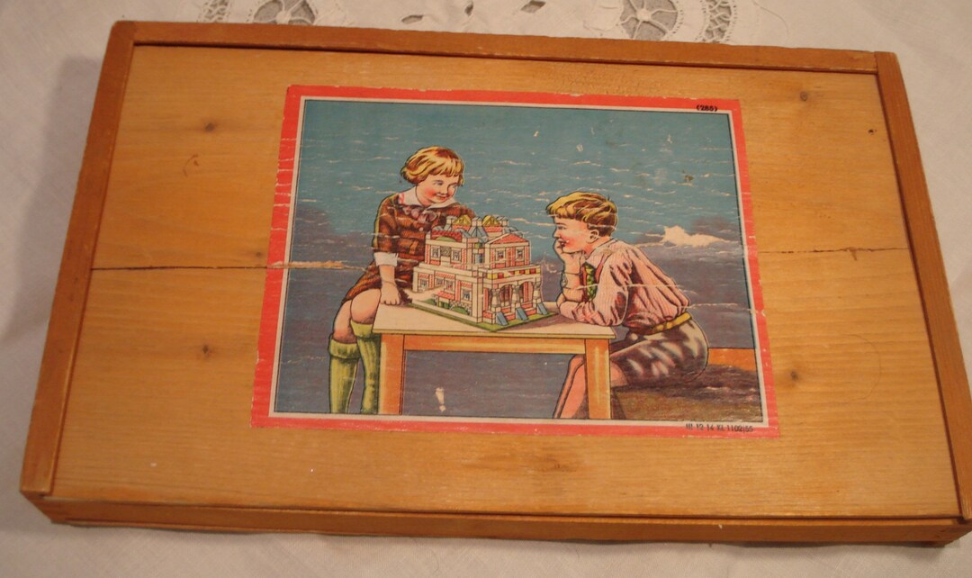 Vintage Wood Building Blocks - Etsy