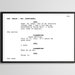 The Breakfast Club Screenplay POSTER up to 24 X 36 Minimal Film Script ...