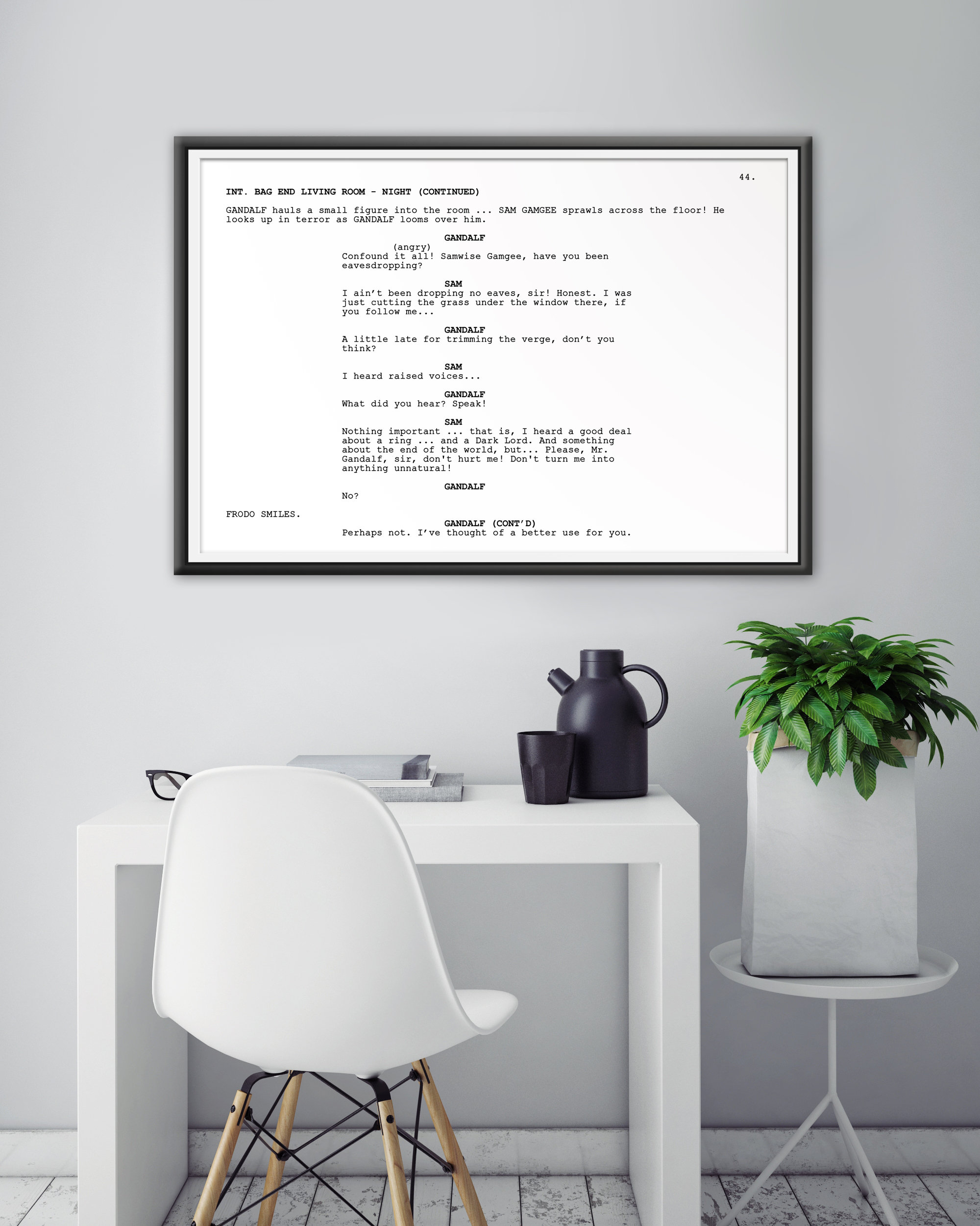 Lord of the Rings Screenplay POSTER up to 24 X 36 Better Use Film ...